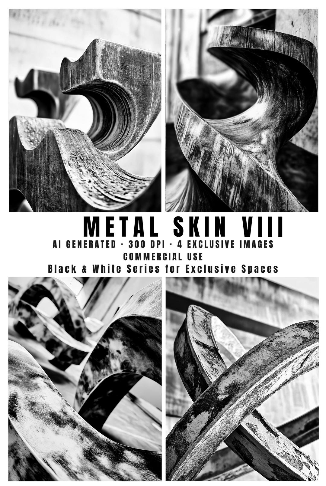 METAL SKIN VIII · Ai Generated · 300 Dpi · 6 Exclusive Images ...