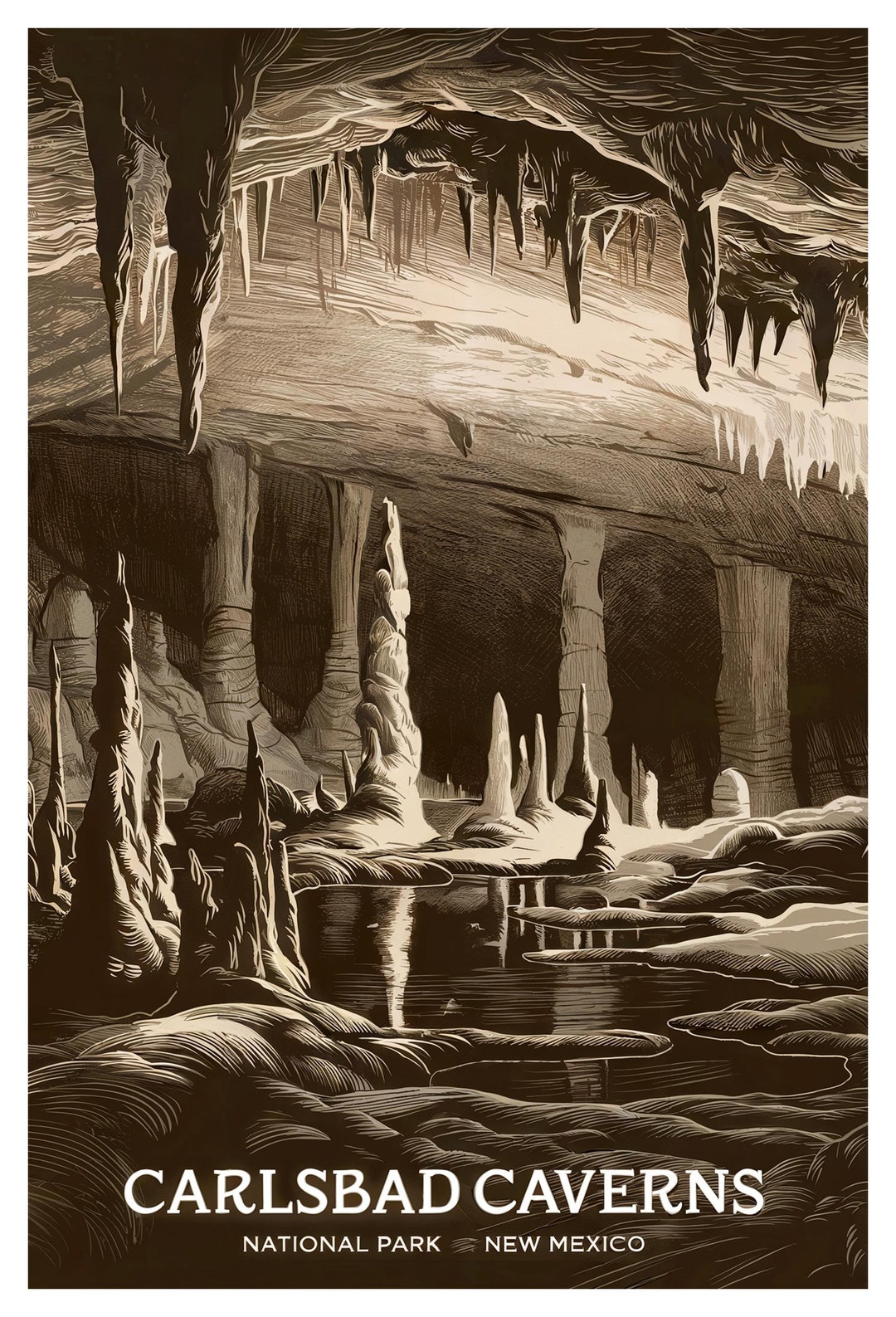 NATIONAL PARK Carlsbad Caverns, New Mexico Ai Generated 300 Dpi ...
