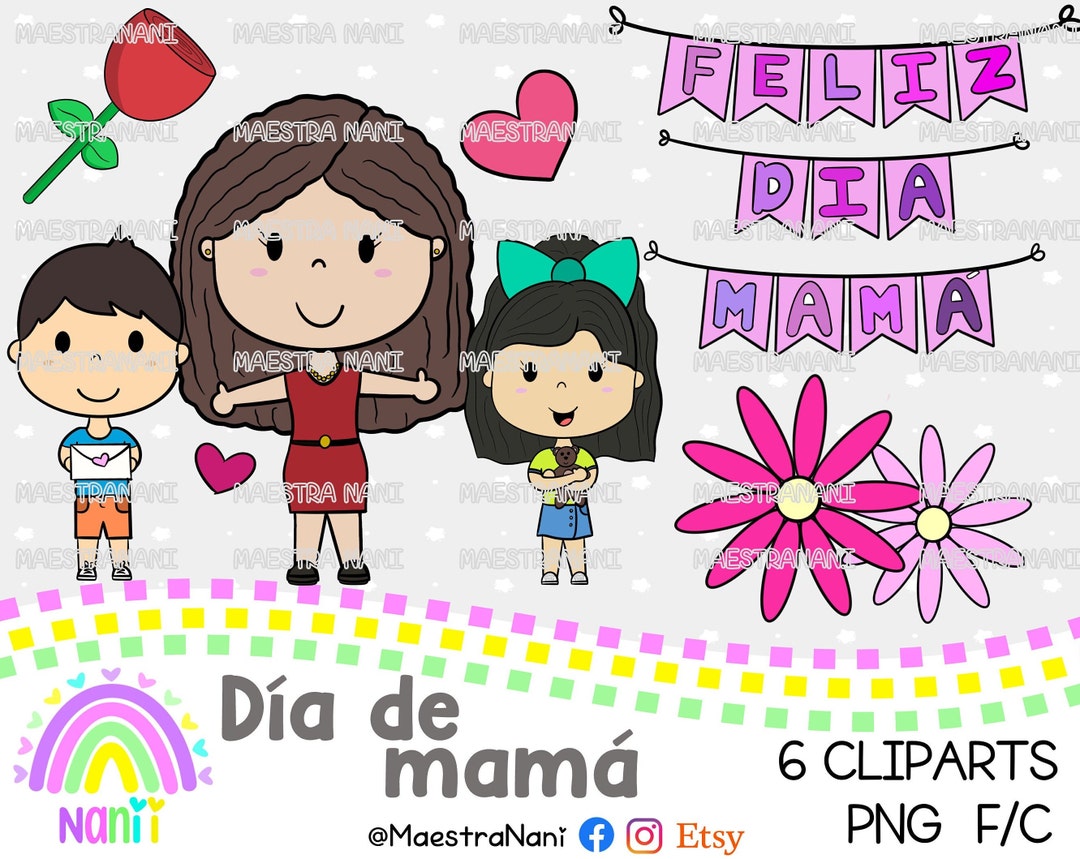 Set Clipart Mom's Day Mother's Day Mom Day Cute - Etsy