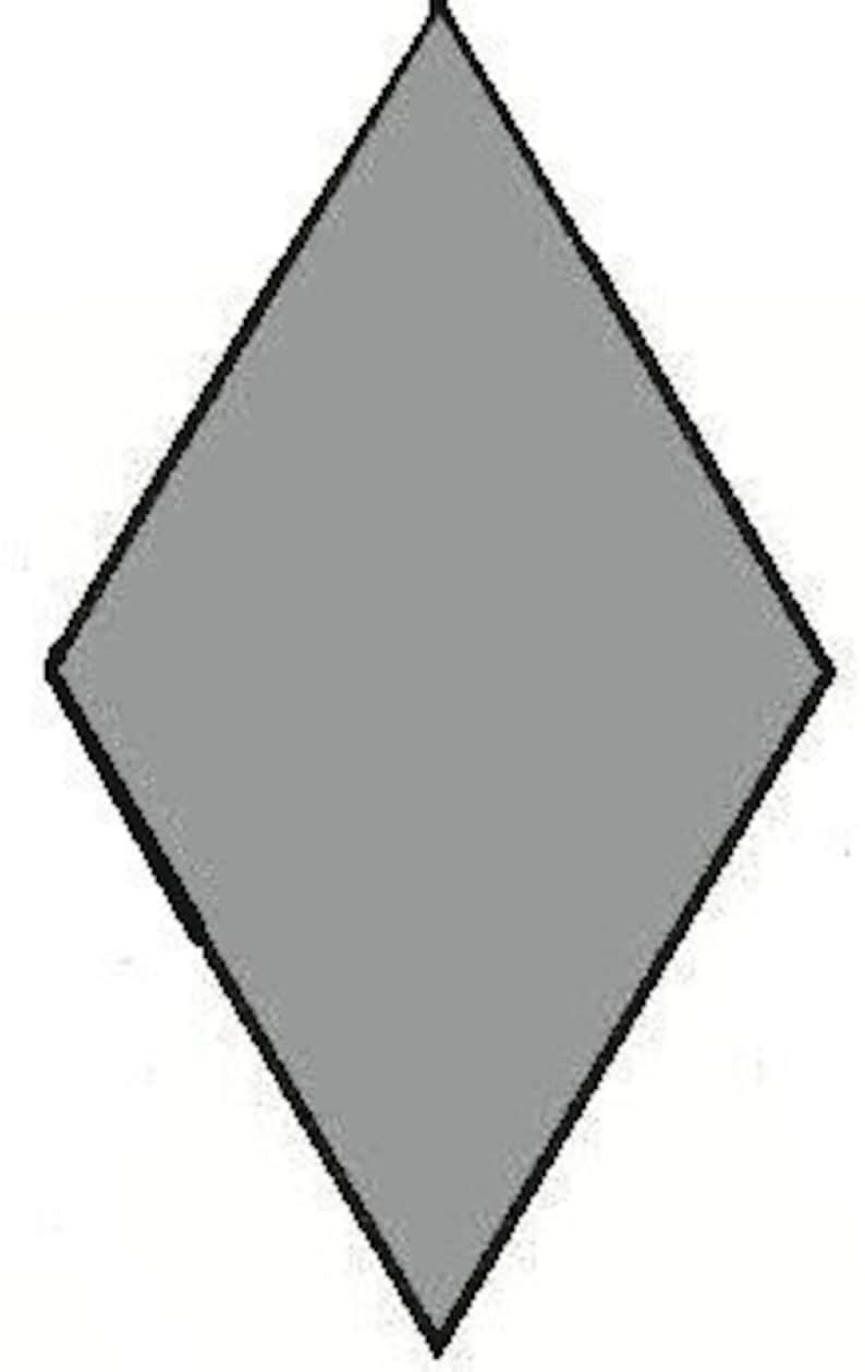 D4 Acrylic Template (4-inch Side Diamond) - Etsy