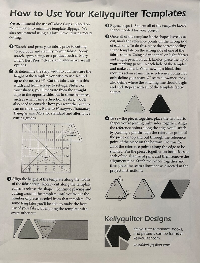 HET2 Acrylic Template 2-inch Side Half Equilateral Triangle - Etsy