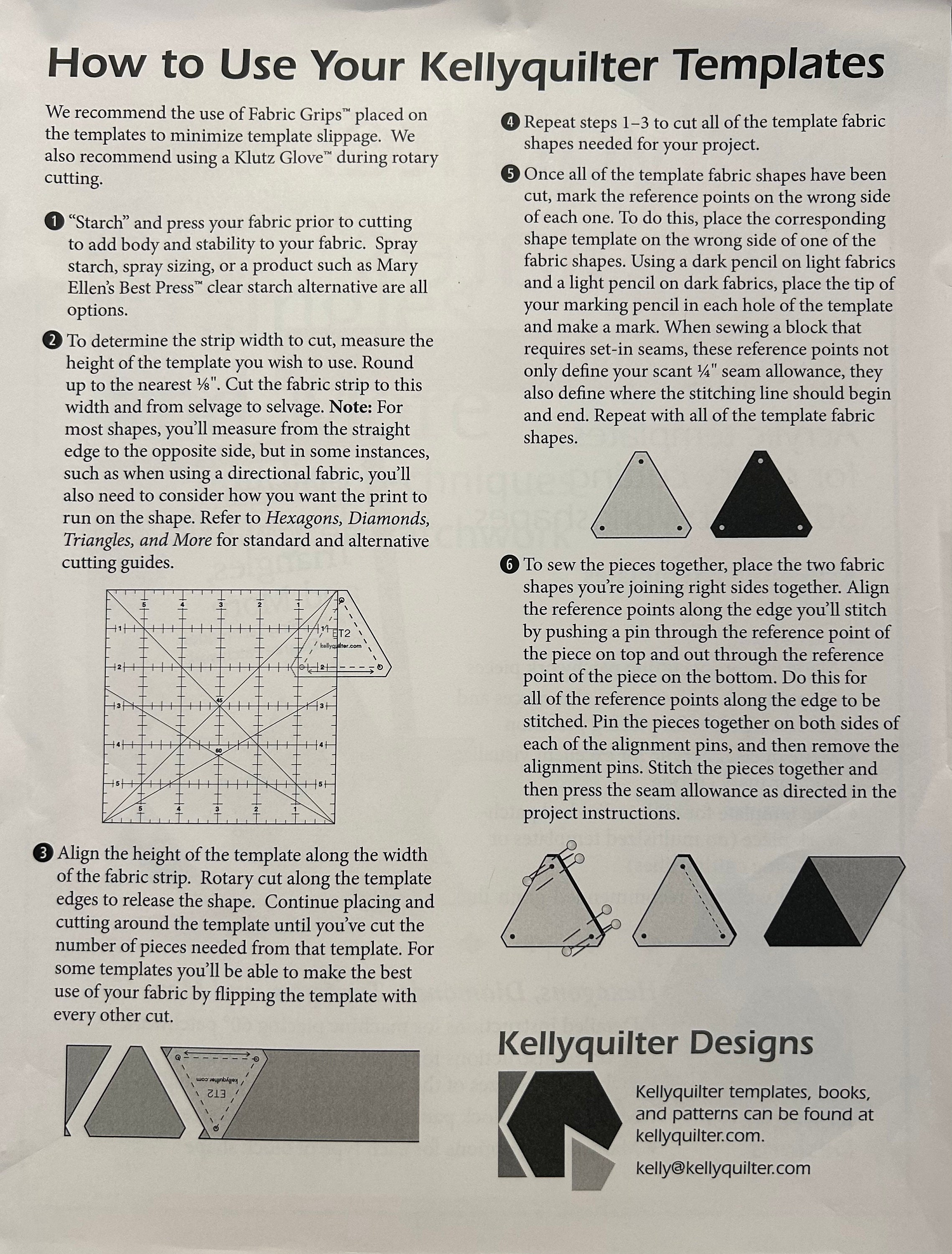 HET2 Acrylic Template 2-inch Side Half Equilateral Triangle - Etsy