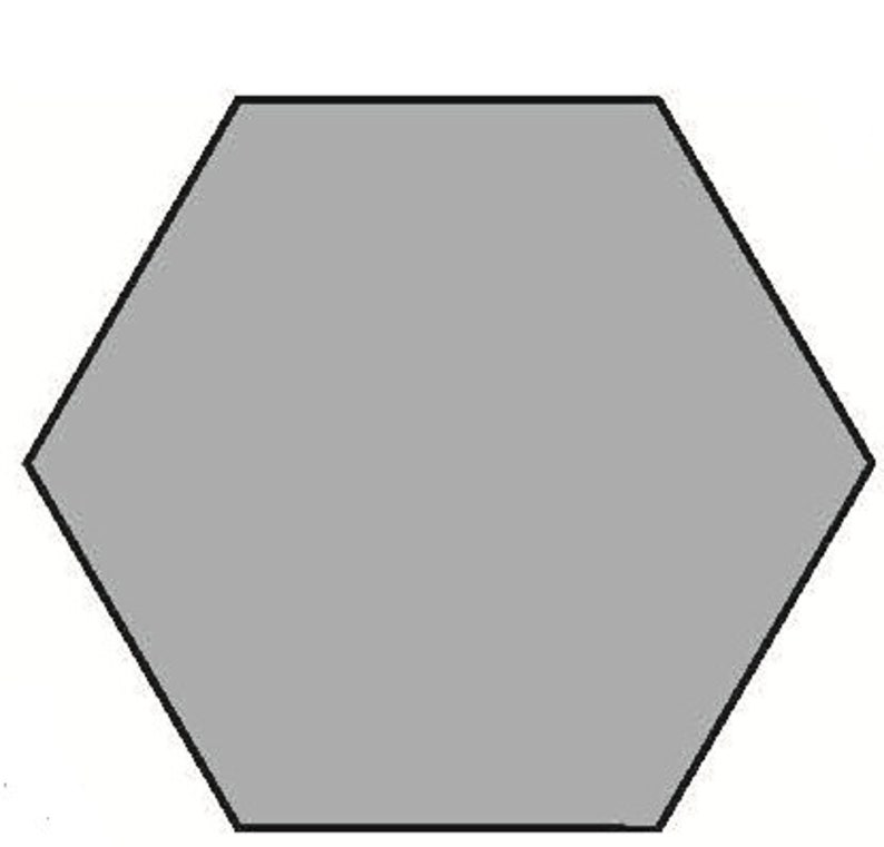 H1 Acrylic Template (1-inch Side Hexagon) - Etsy