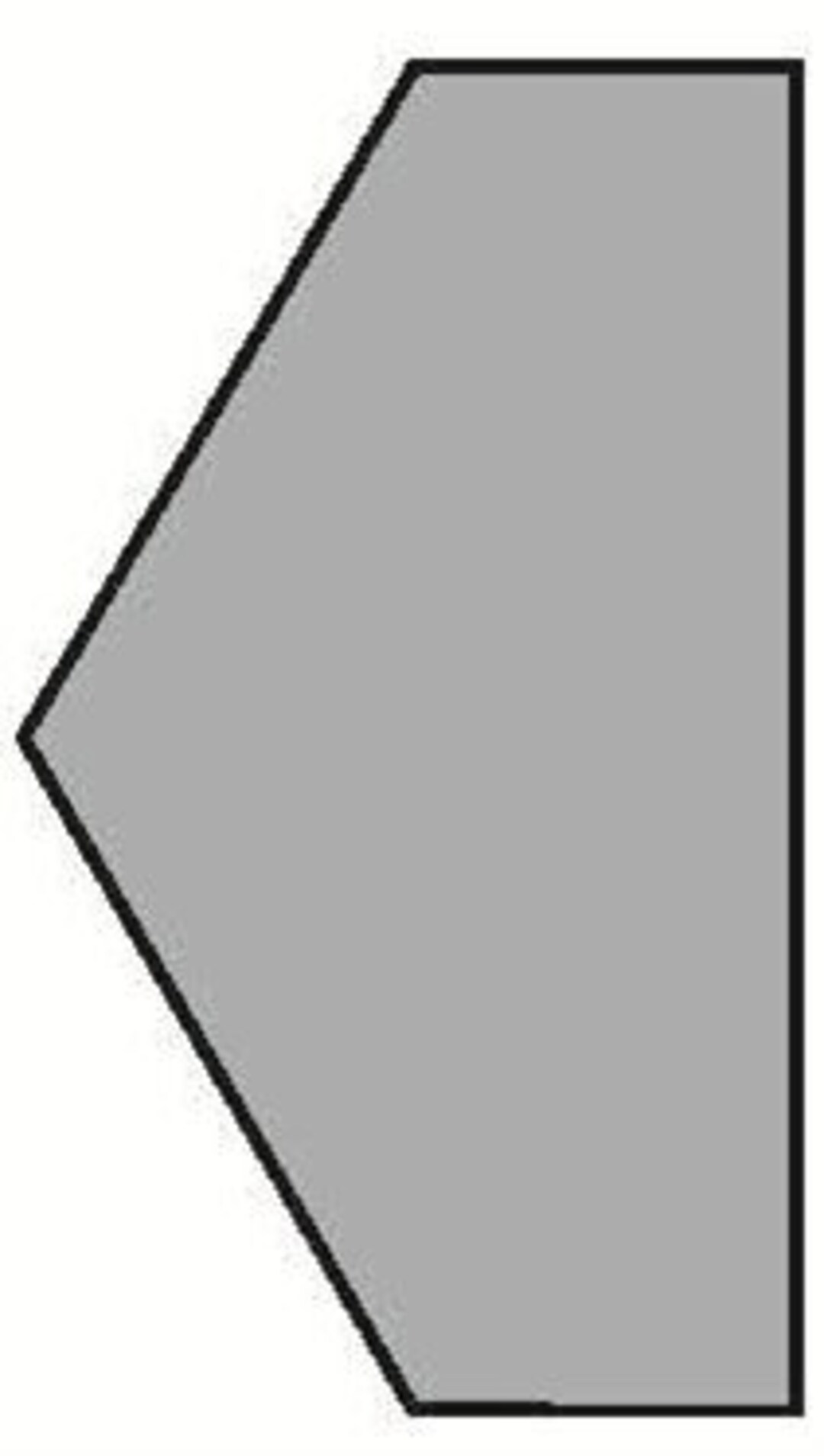 PHH1 Acrylic Template (1-inch Side Pointy Half-hexagon) - Etsy