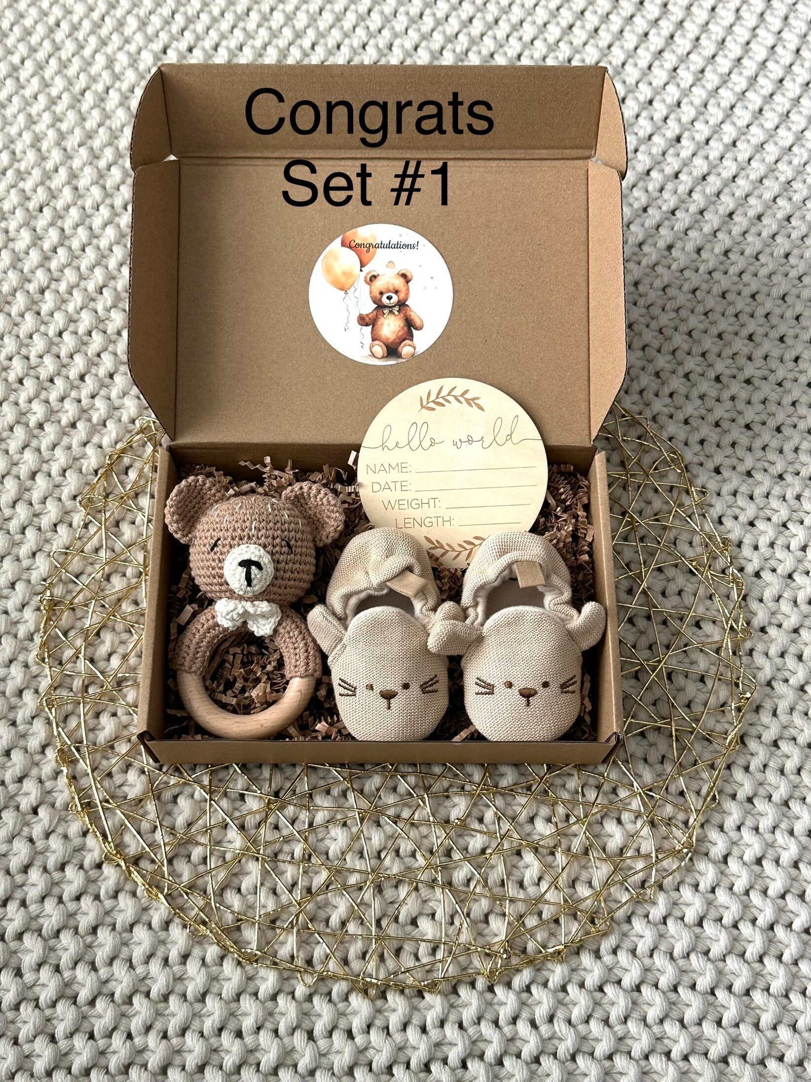 Baby Shower Gift, Baby Gift Basket, Gender Neutral Baby Gift, Baby Gift ...