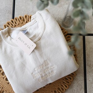 Embroidered Small Business Owner Sweatshirt | Small Business Owner ...