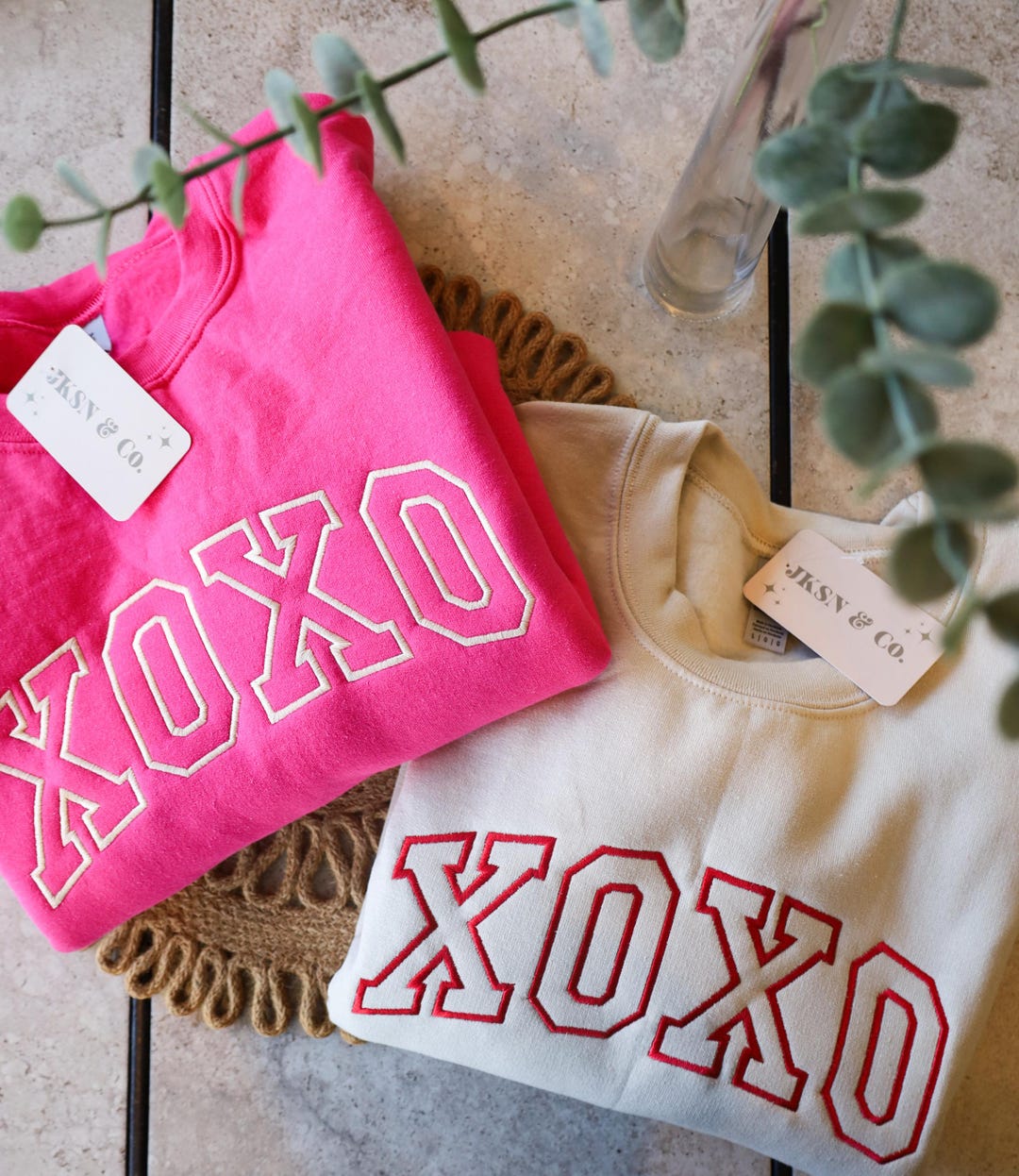 XOXO Embroidered Crewneck Sweatshirt | Valentine’s Day Sweatshirt ...