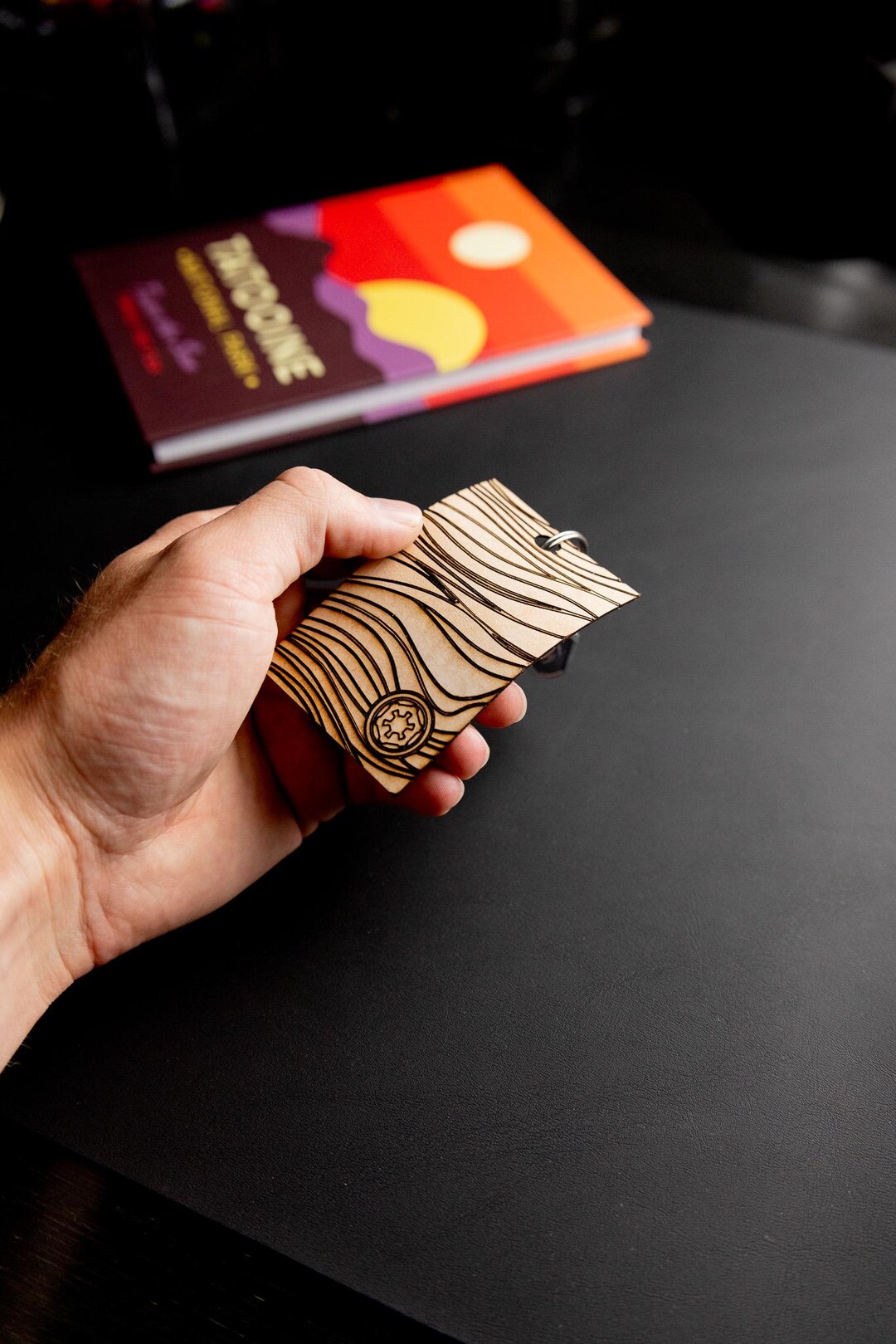 Leather Bookmark Beskar Design | Mandalorian Shoulder Armor and Mando ...