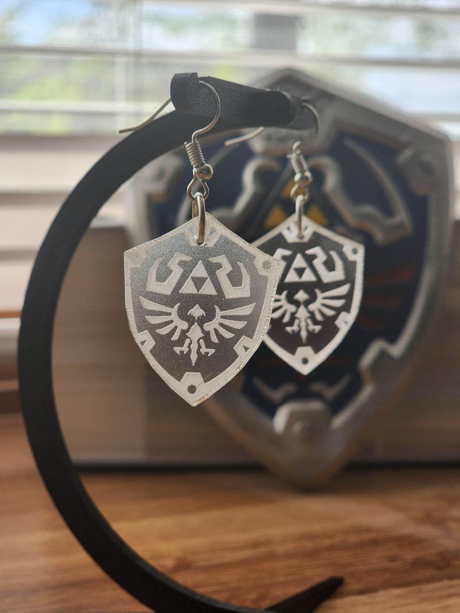 Zelda Hylian Shield Acrylic Laser Cut Earrings - Etsy