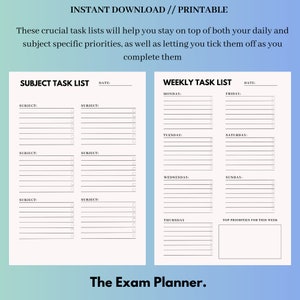 Printable Student Study Planner Bundle High School Academic Planner ...