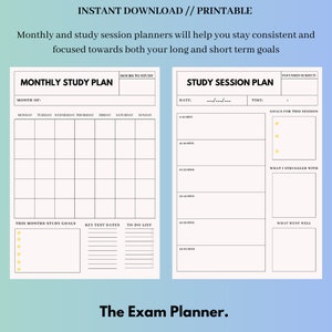 Printable Student Study Planner Bundle High School Academic Planner ...