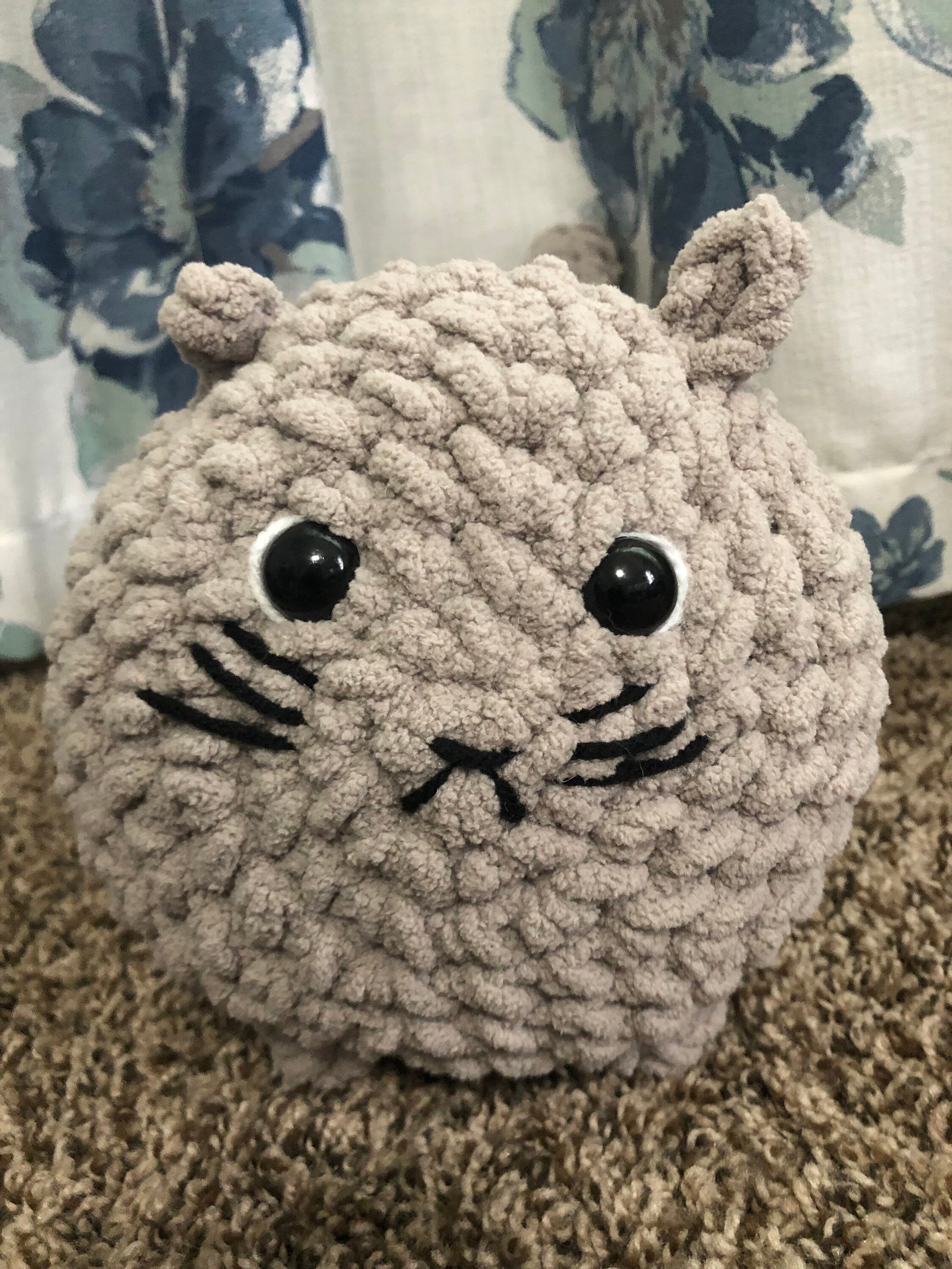 Fussy Fat Cat• Soft & Fluffy Cat Plushie • Handmade Crochet Fat Cat ...