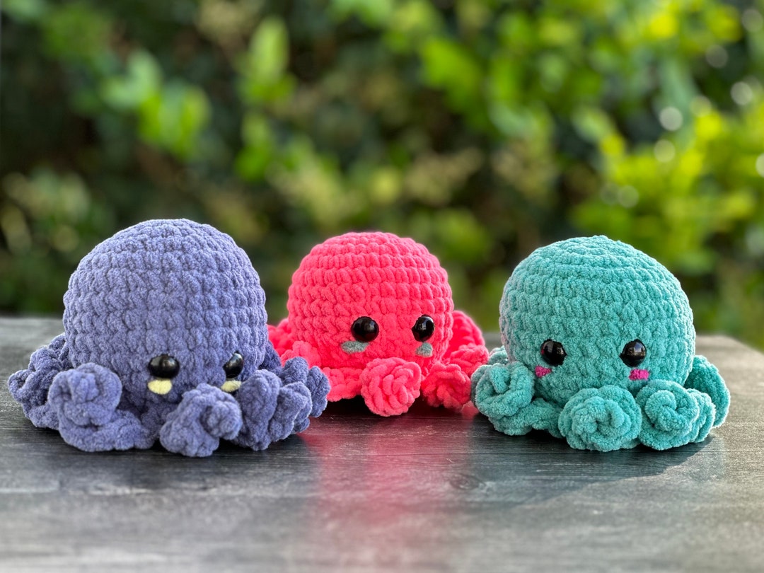 Crochet Octopus Plushie• Sensory Stuffed Animal• Fidget Octo• Physical ...