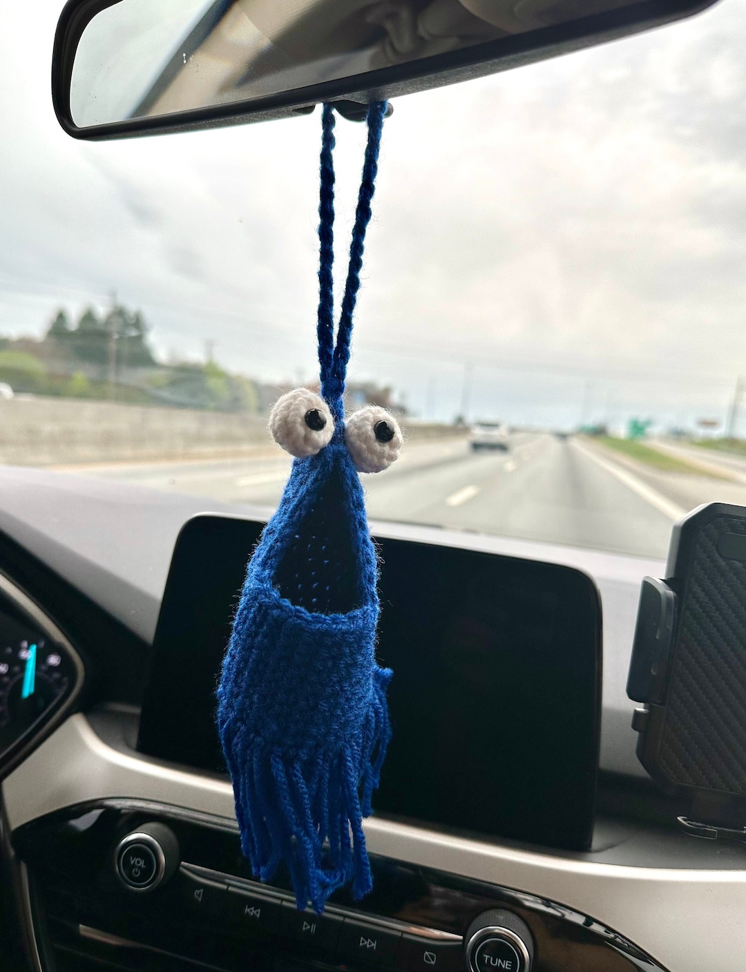 Martian Mirror Hanger• Alien Car Charm• Throwback Gift• Car Storage ...