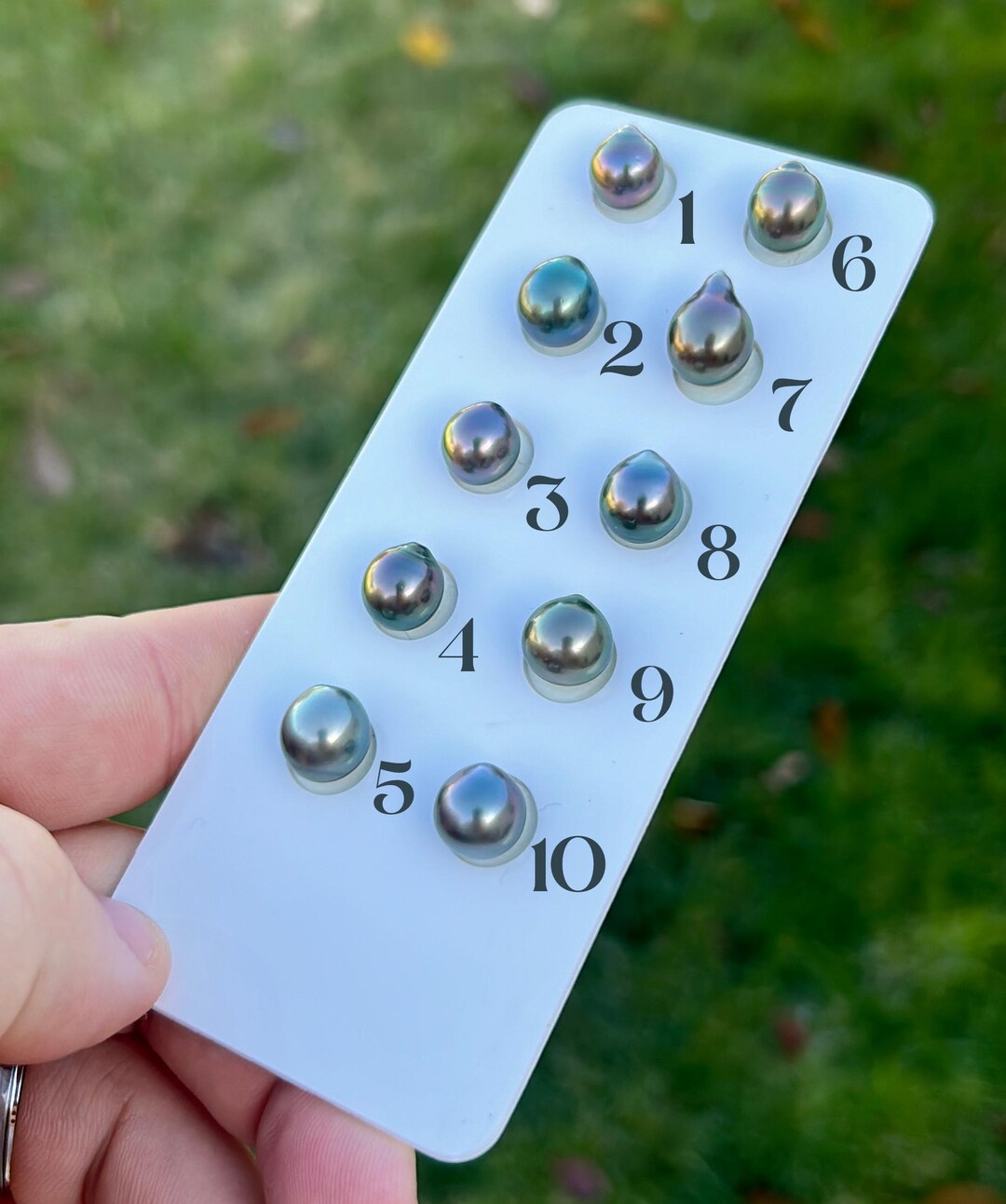 9mm AA+ Quality Tahitian Pearls, Drop Shape Pearls, Imported From Our ...