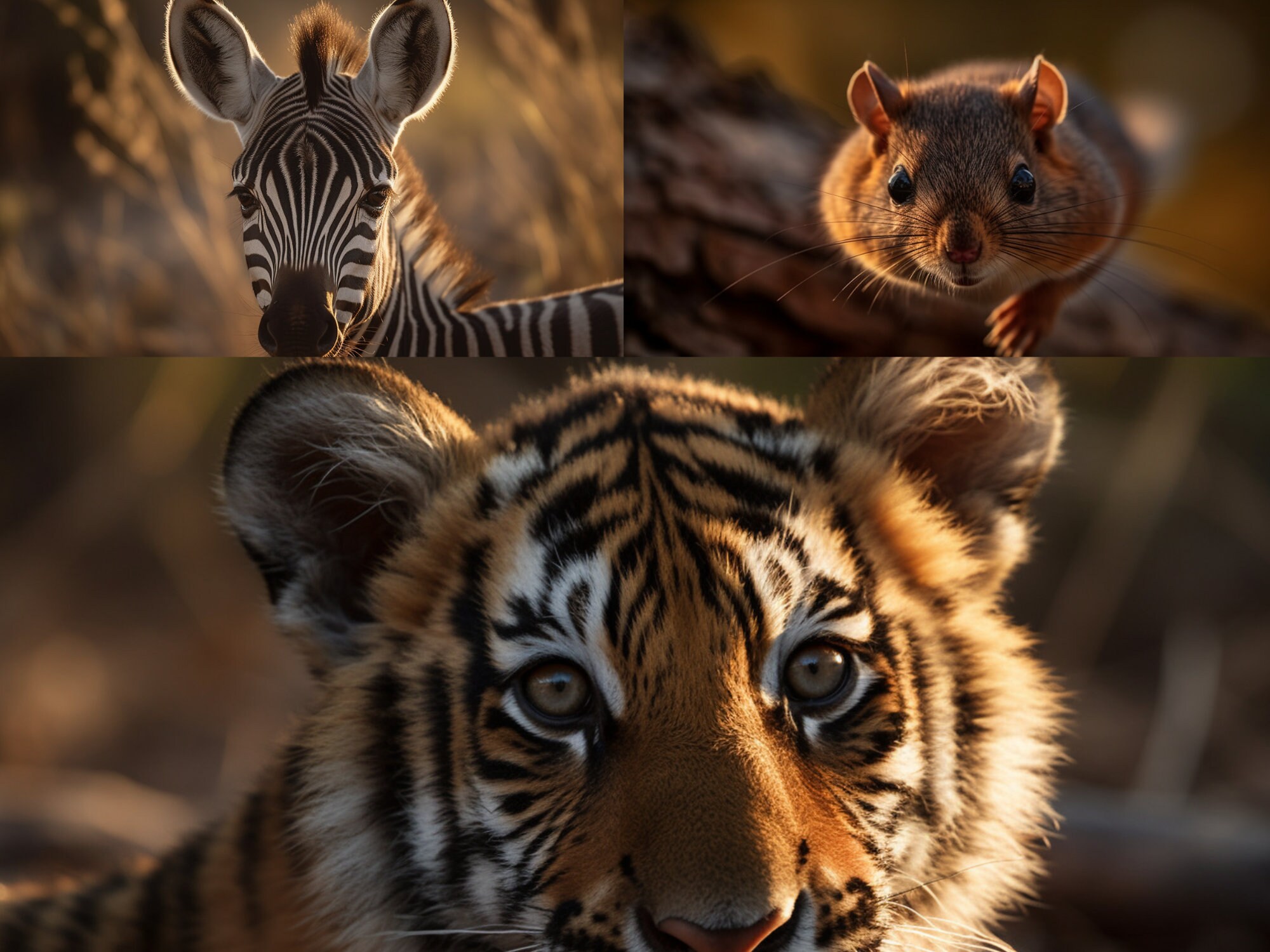 20 Stunning Ai-made Baby Animals Digital Prints Set | High-quality ...
