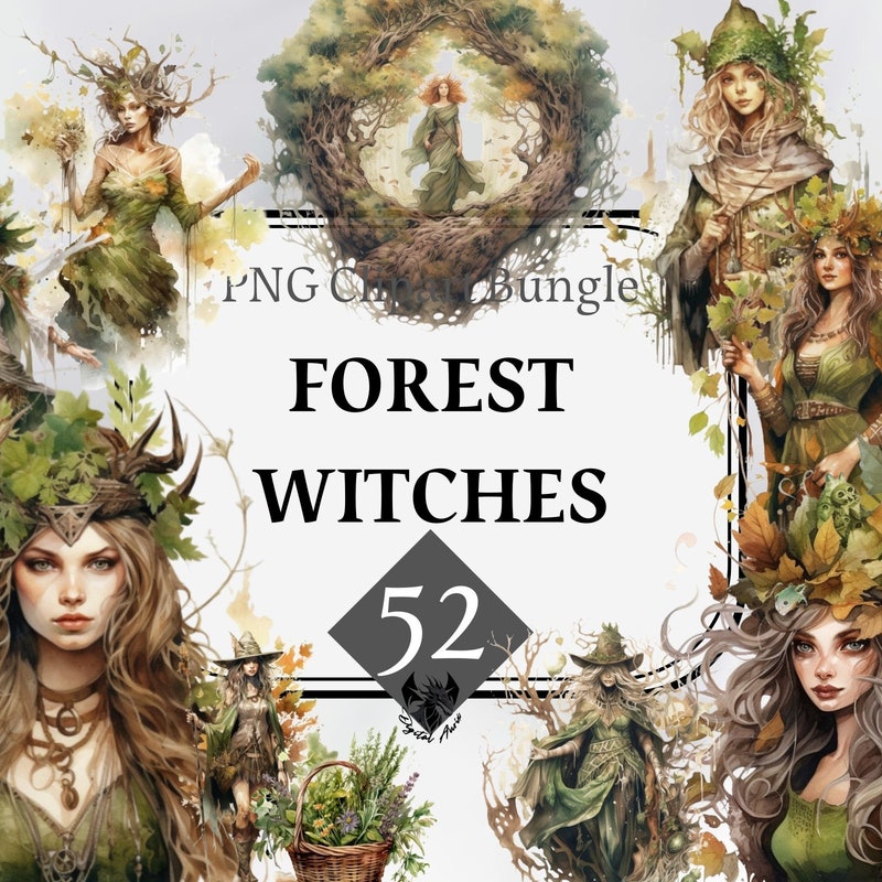 Forest Witch Art - Etsy