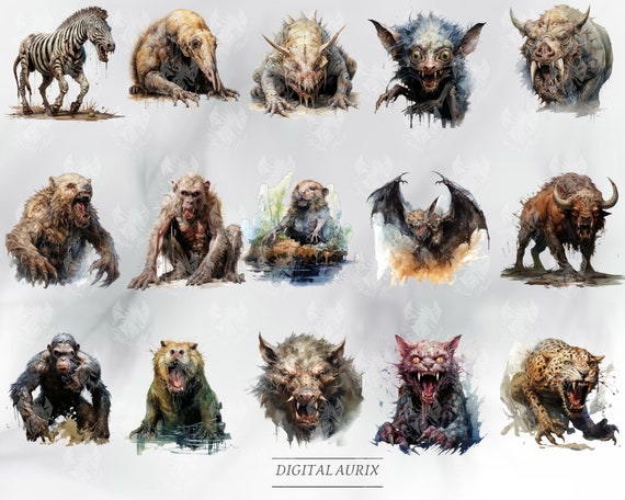 Zombie Animals Art