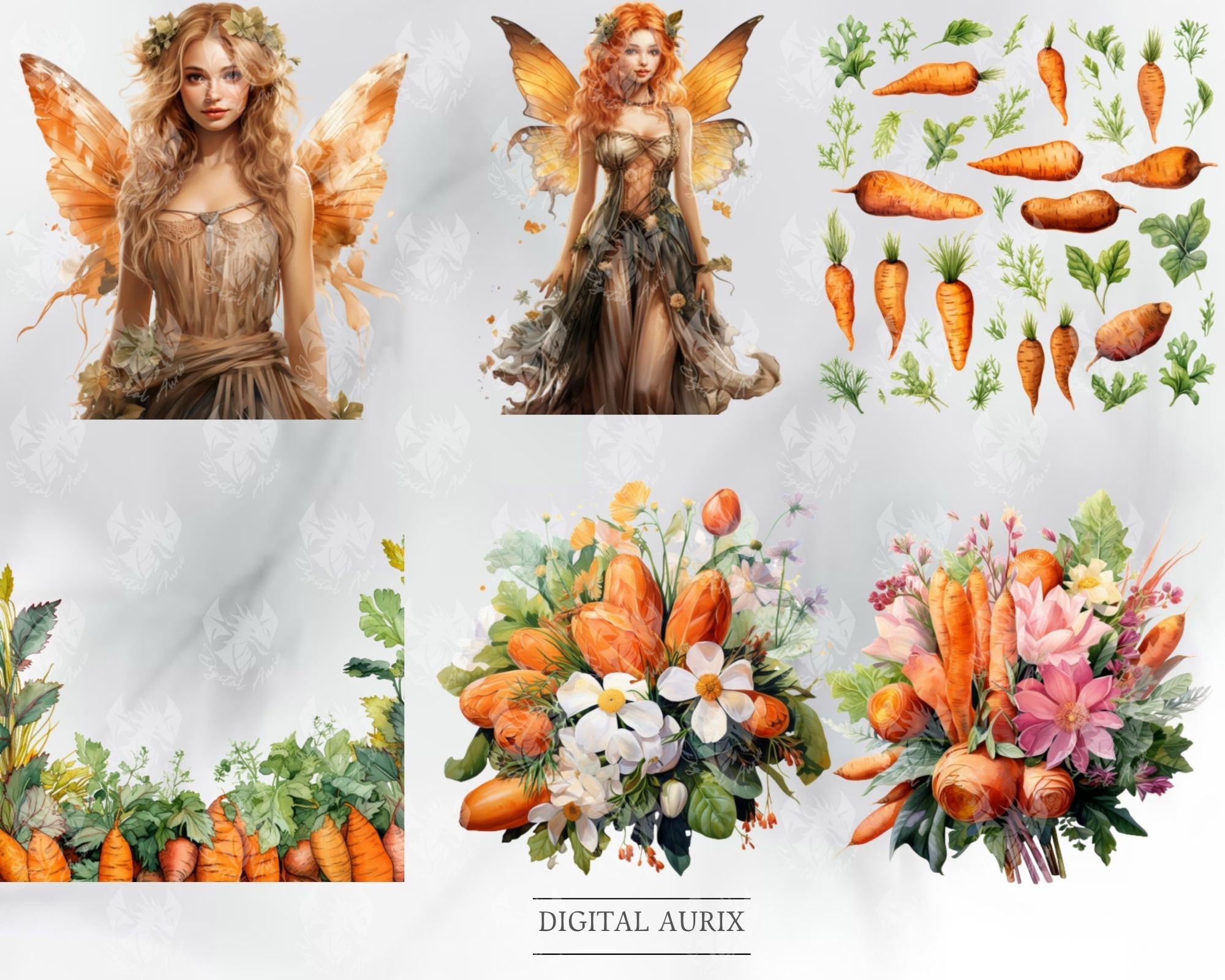 Watercolor Sweet Potato Clipart Bungle, Zucchini Vegetable Garden ...