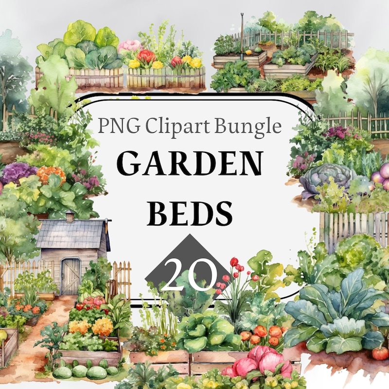 Garden Clip Art - Etsy