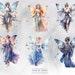 Sorcerer Pixie Clipart, Watercolor Fairy PNG, Vintage Clipart Bundle ...