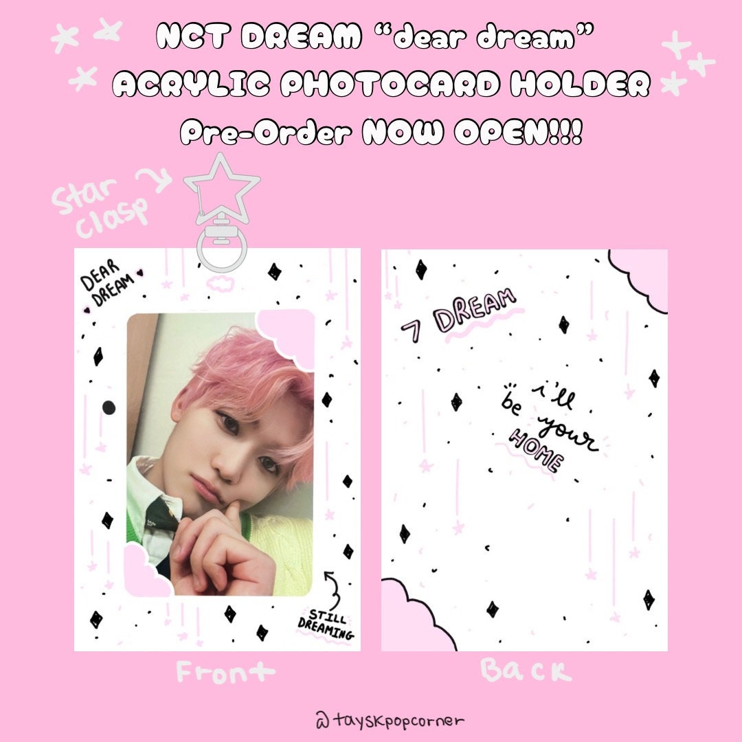 Dear Dream Nct Dream Acrylic Photocard Holder - Etsy