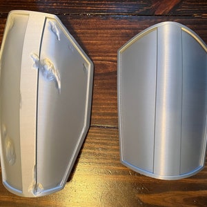 Cosplay 3d Printed Mando Thigh Armor Battle Damaged Set - Etsy