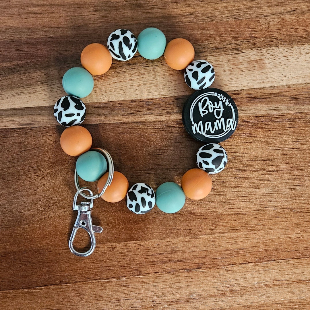 Silicone Boy Mama Wristlet Keychain - Etsy
