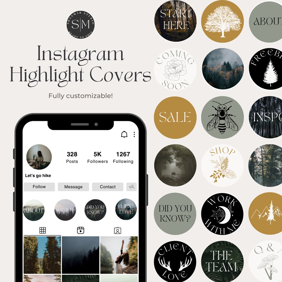 200 Outdoors/nature Instagram Highlight Covers Instagram Canva ...