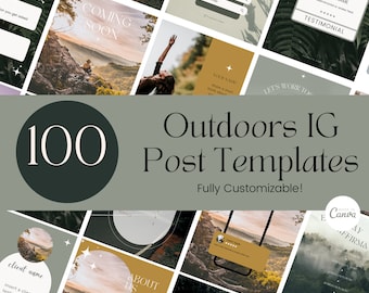 100 Country/cottage Instagram Post Templates, Instagram Canva Templates ...