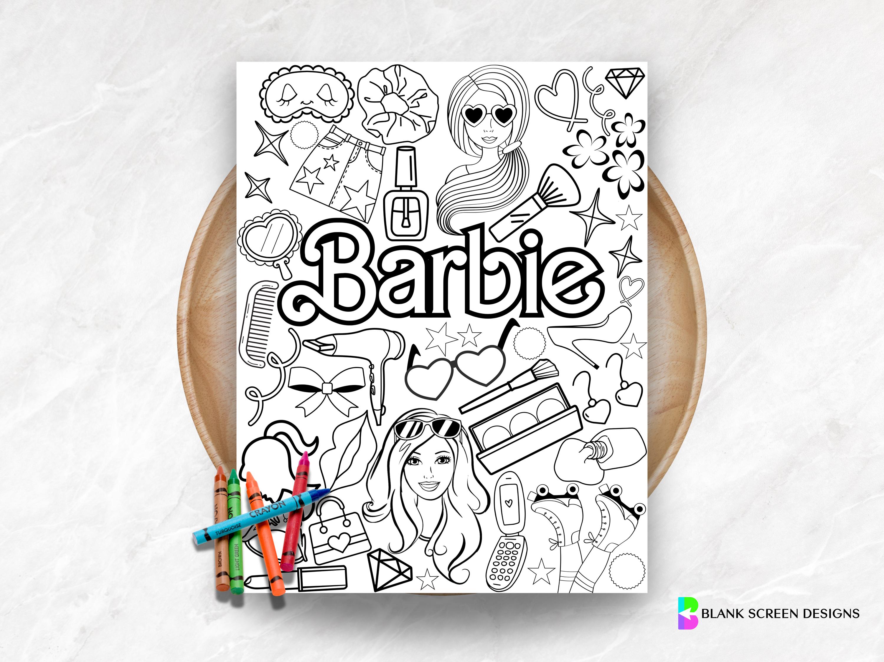 Malibu Beach Doll Theme | Girls Birthday Party | Fun Coloring Art and ...