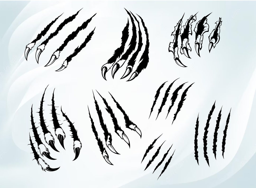 Claw Marks SVG Instant Download SVG PNG Jpg Digital - Etsy Singapore