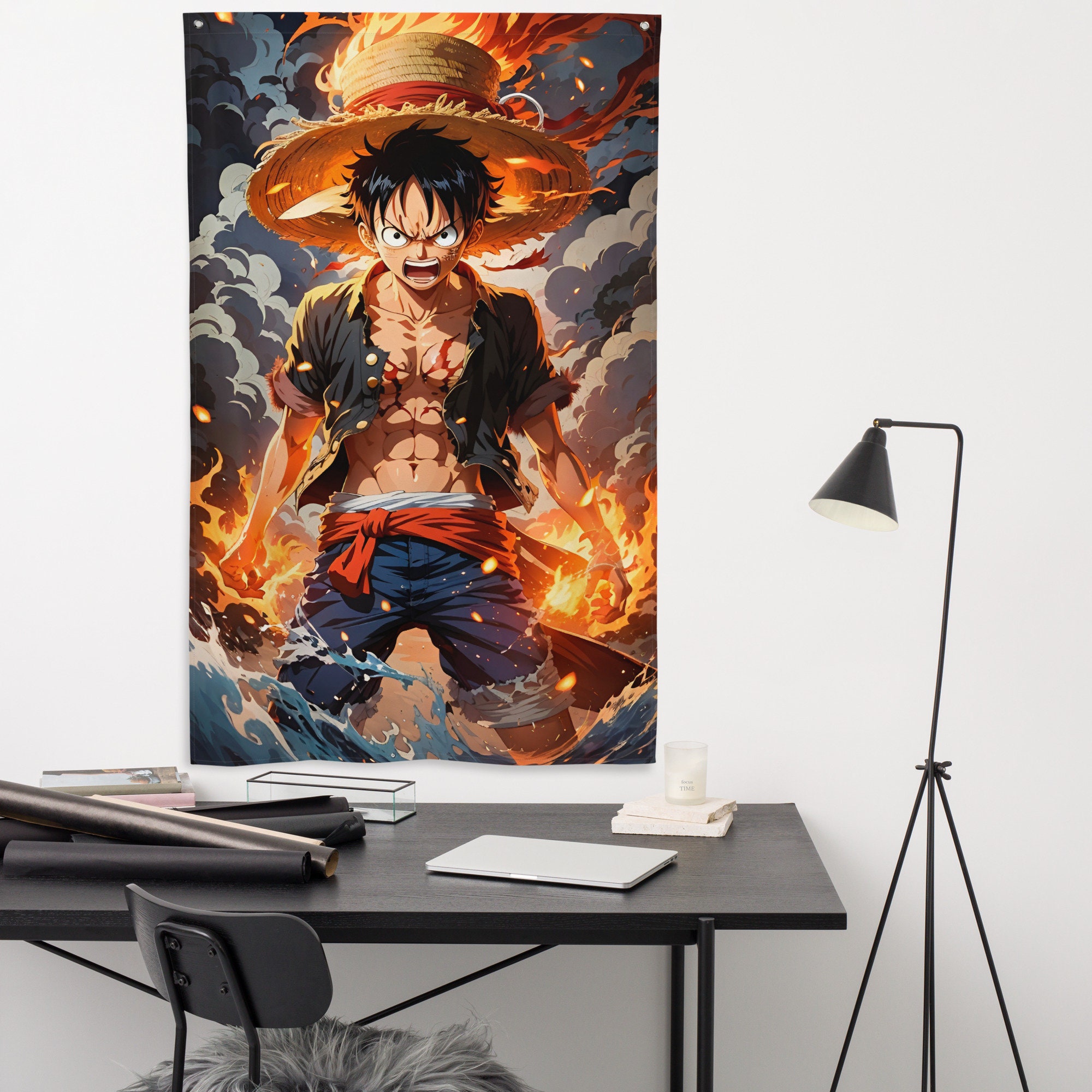 Monkey D Luffy Flag Unleash the Pirate Spirit - Etsy