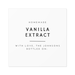 Modern Vanilla Label, Personalized Sticker Label, Water and Scratch ...