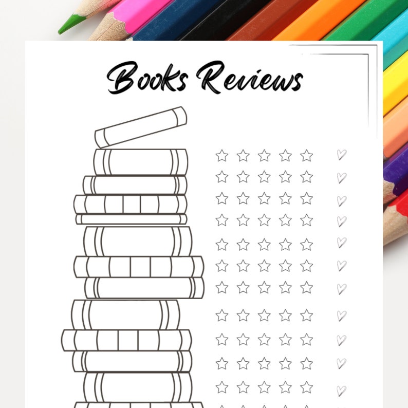 Reading Journal ,A5 Journal Page ,printable Tracker ,book Challenge ...