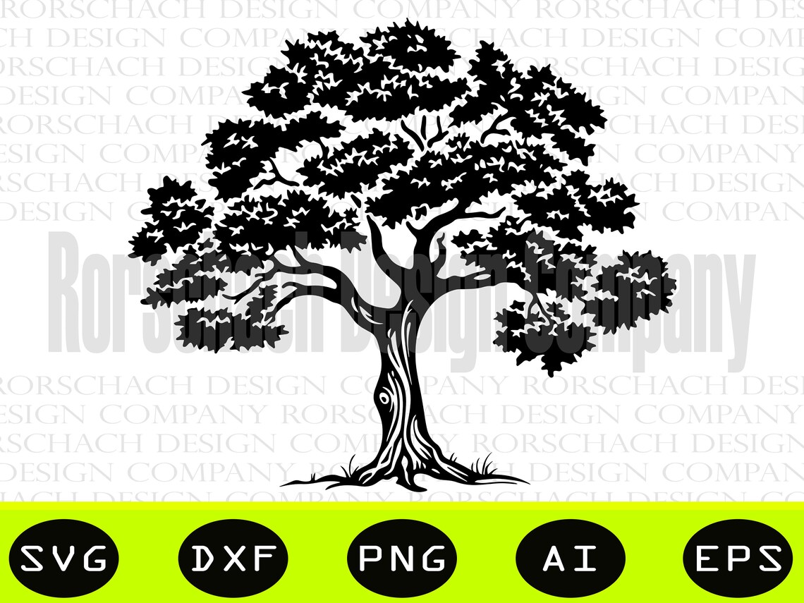 Oak Tree Svg, Oak Tree Clipart, Tree Svg, Red Oak Svg, Nature Svg, Oak ...