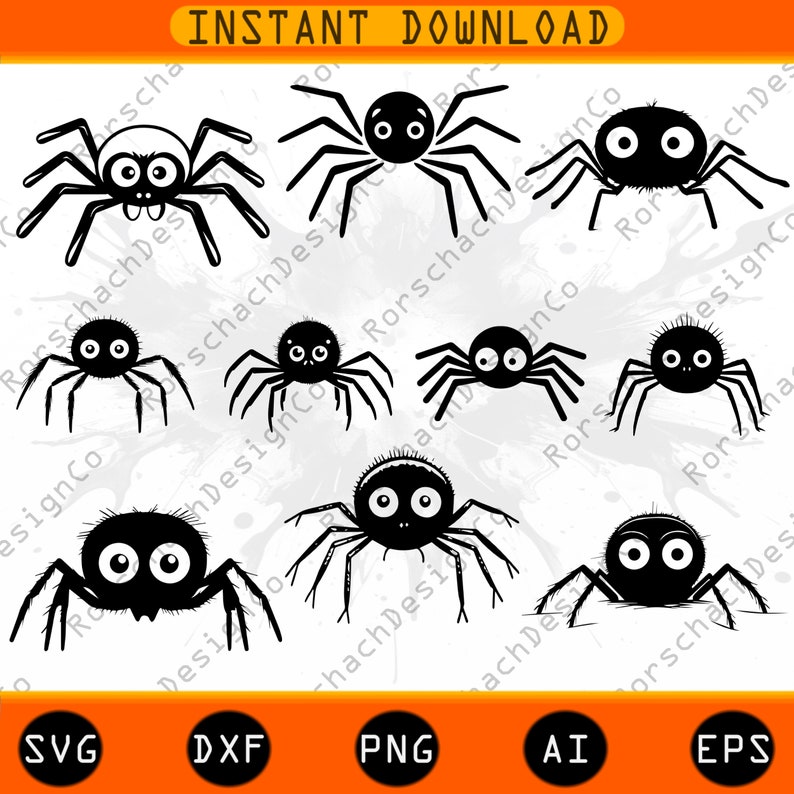 10 Spider Svg Bundle, Spider Clipart Bundle, Arachnid Svg, Svg Bundle ...
