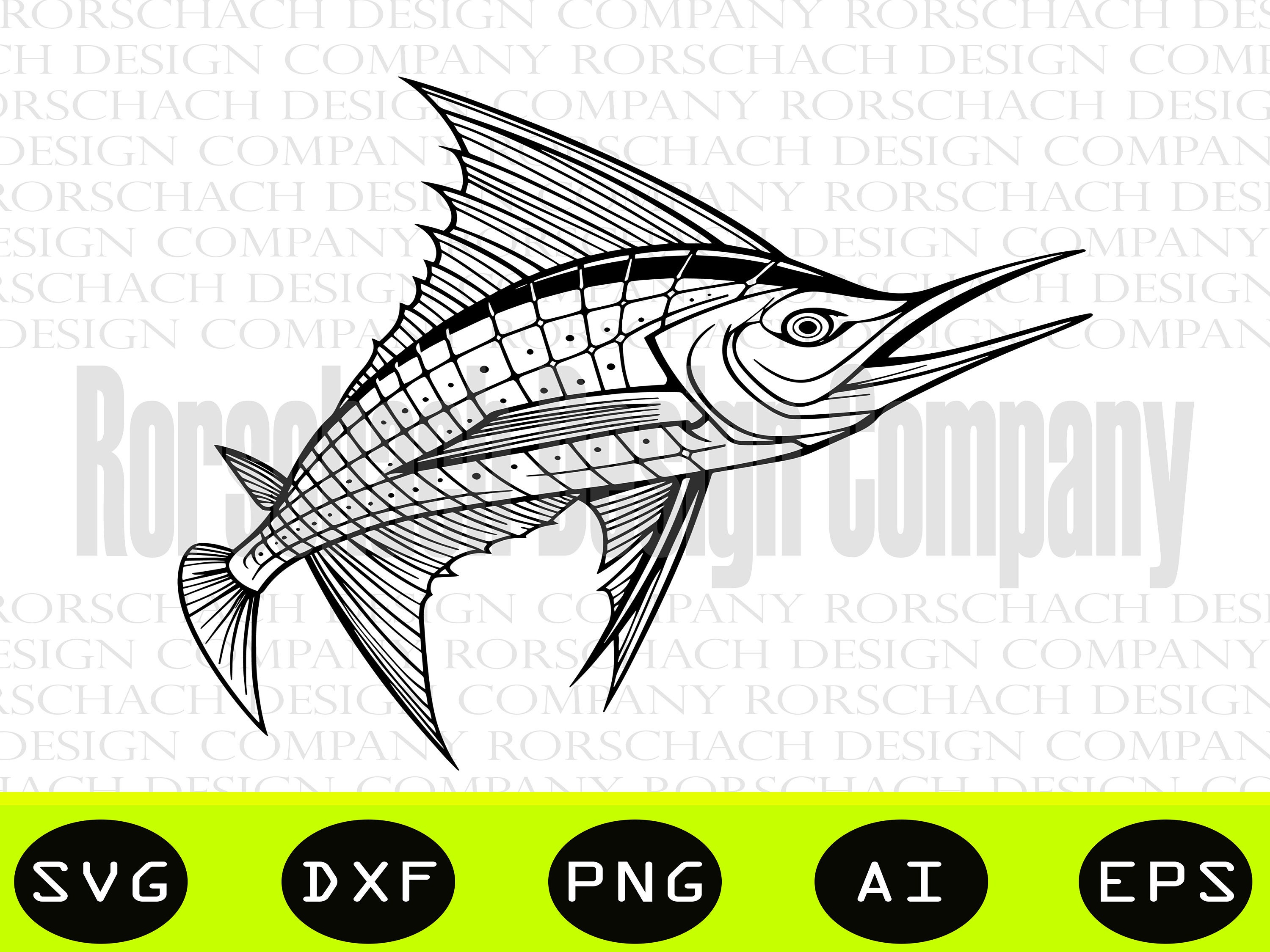 Swordfish Svg Swordfish Clipart Fish Svg Ocean Svg Reef - Etsy UK