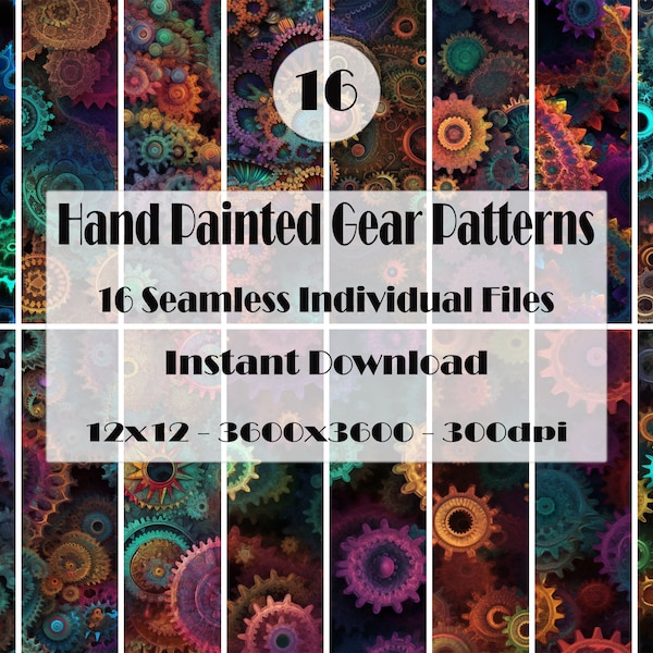 Colorful Gears - Etsy