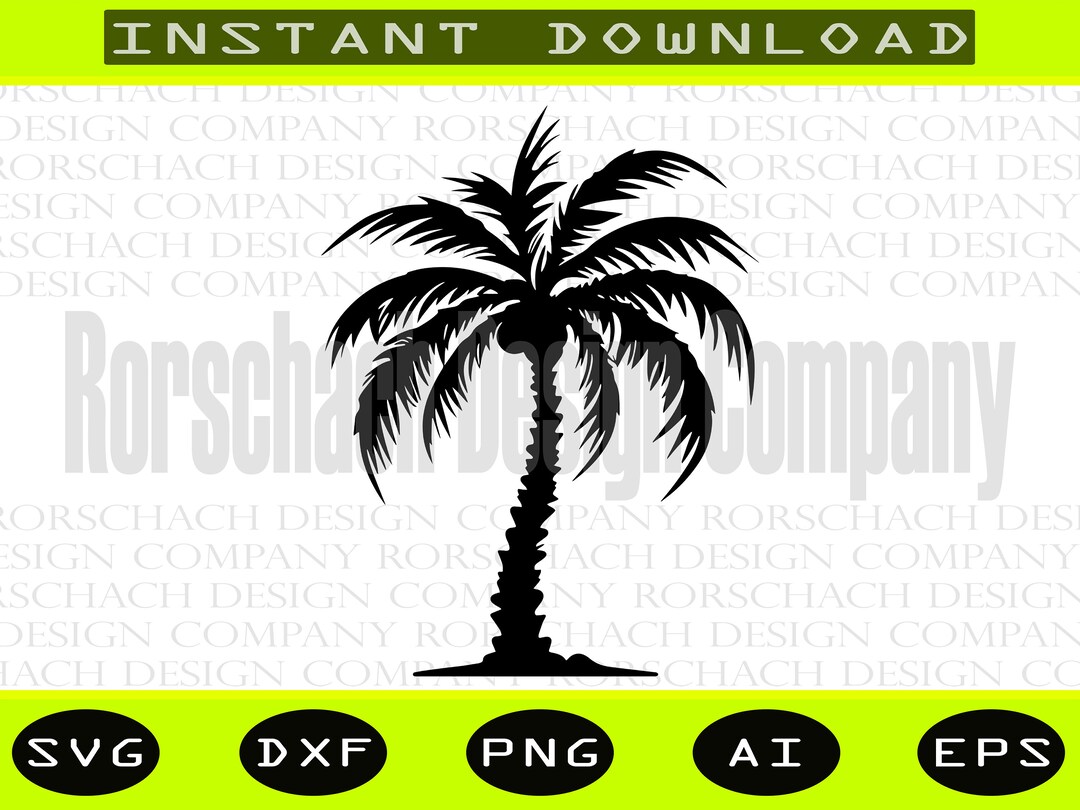Palmera Svg, Imágenes Prediseñadas de palmera, Paraíso tropical Svg ...