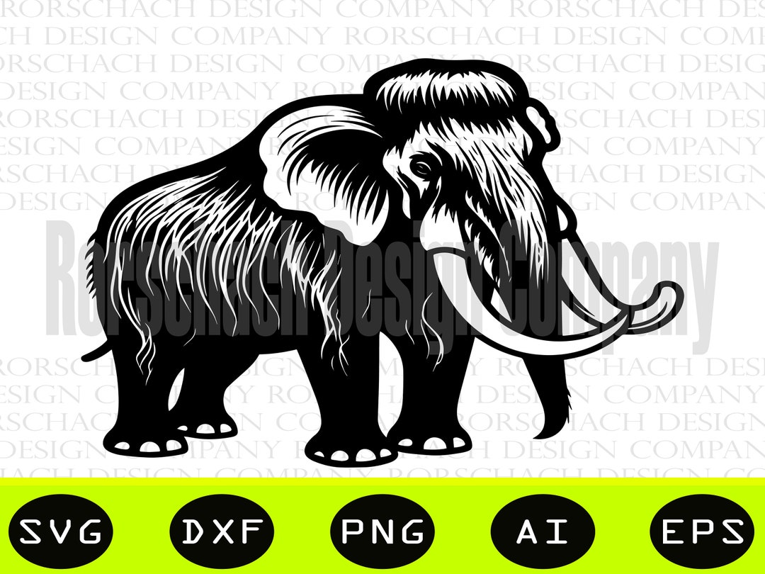 Mammut SVG Mammut Clipart prähistorische SVG Tusk SVG - Etsy.de