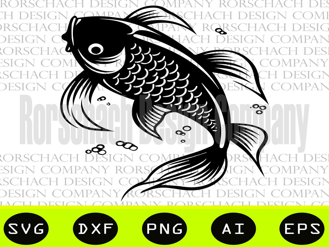 Koi Fish Svg Koi Fish Clipart Koi Svg Fish Svg Japanese - Etsy España