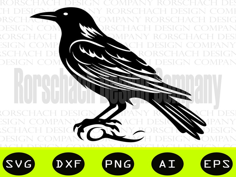 Crow Svg, Crow Clipart, Bird Svg, Raven Svg, Crow Svg, Crow Vector ...