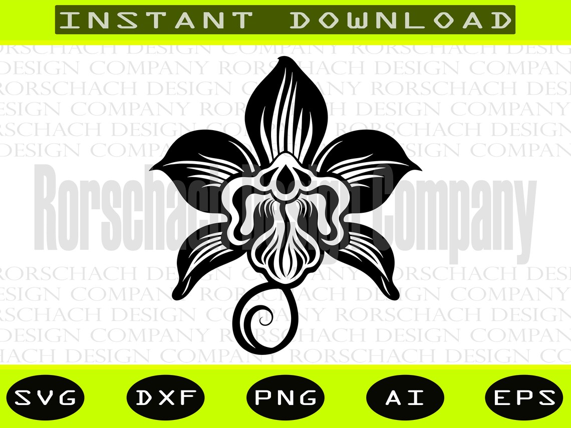 Orchid Svg Orchid Clipart Rare Flower Svg Tropical Plant - Etsy UK