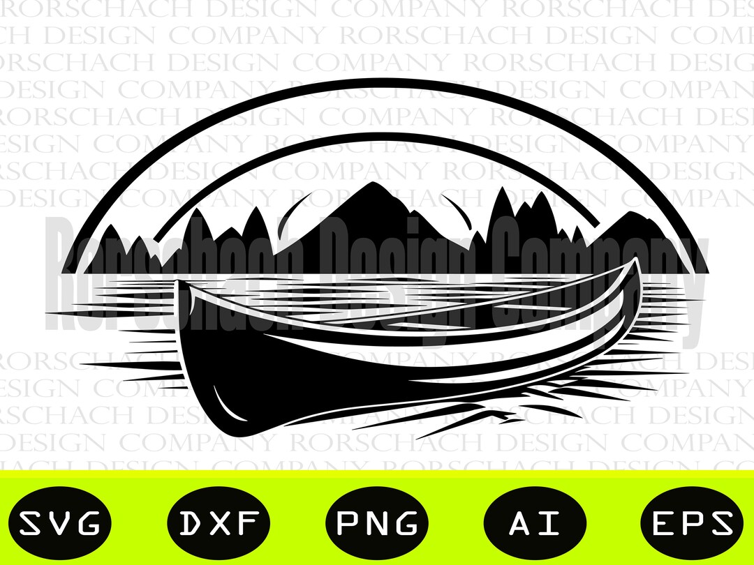 Canoe Svg, Canoe Clipart, Boat Svg, Nature Svg, canoe svg, Canoe Vector ...