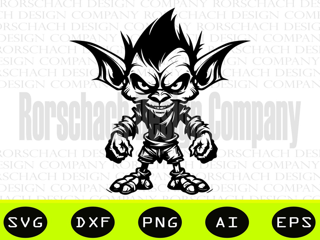 Goblin Svg, Goblin Clipart, Monster Svg, Fantasy Svg, Goblin Svg ...