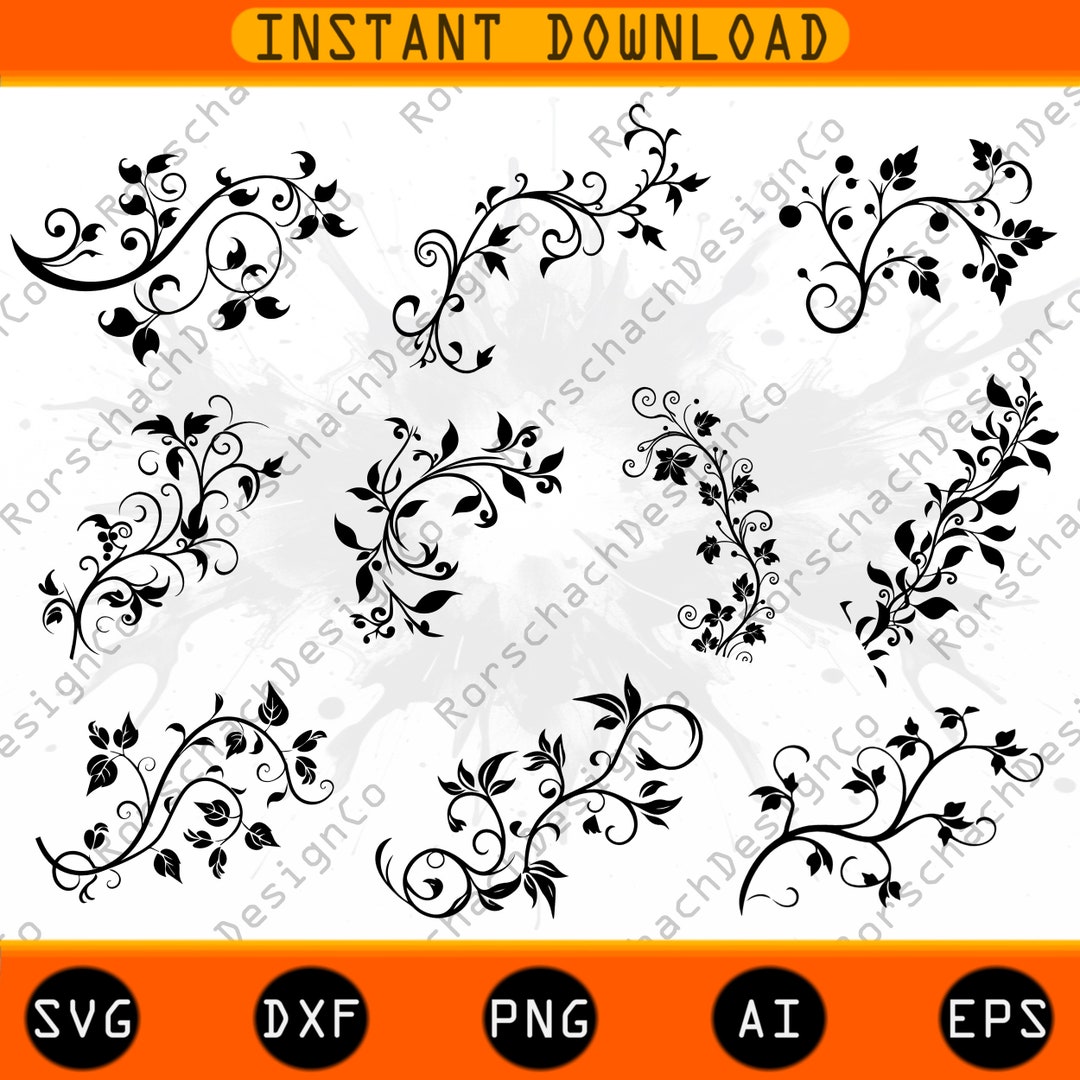 10 Vine Svg Bundle, Vine Clipart, Plant Svg, Tropical Plant Svg, Plant ...