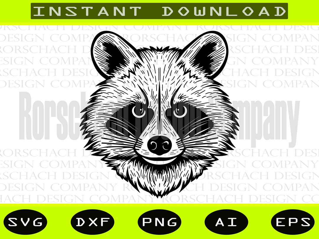 Mapache Svg Clipart de mapache Trash Panda Svg Nocturnal - Etsy México