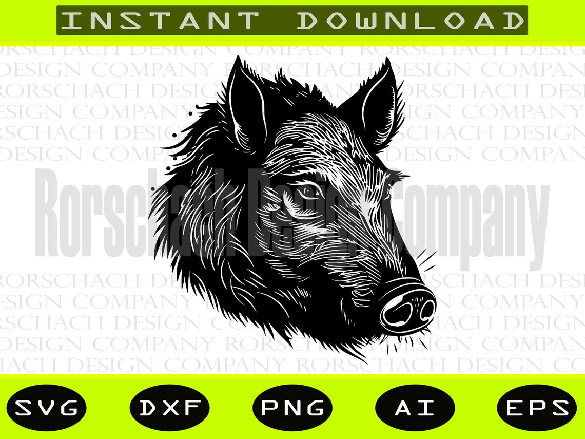Wild Boar Svg, Wild Boar Clipart, Pig Svg, Hog Svg, Wild Hog Svg, Wild ...