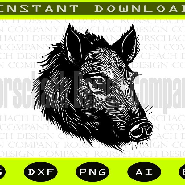 Boar Dxf - Etsy